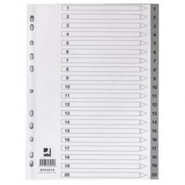 Register A4 1-20 120 my Grå |Køb nu for 17kr. hos Sartorvet.com