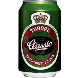 Tuborg Classic Dåse 24 x 33 cl |Køb nu for 150kr. hos Sartorvet.com